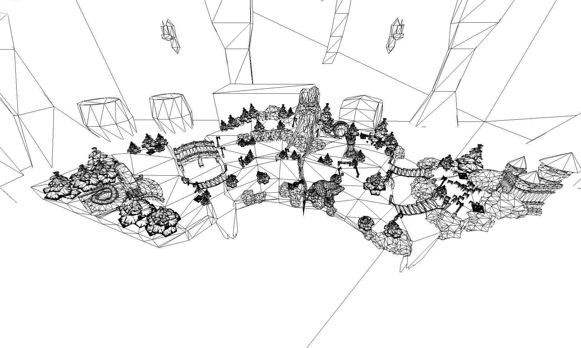 Fantasy low poly map 3D model | CGTrader