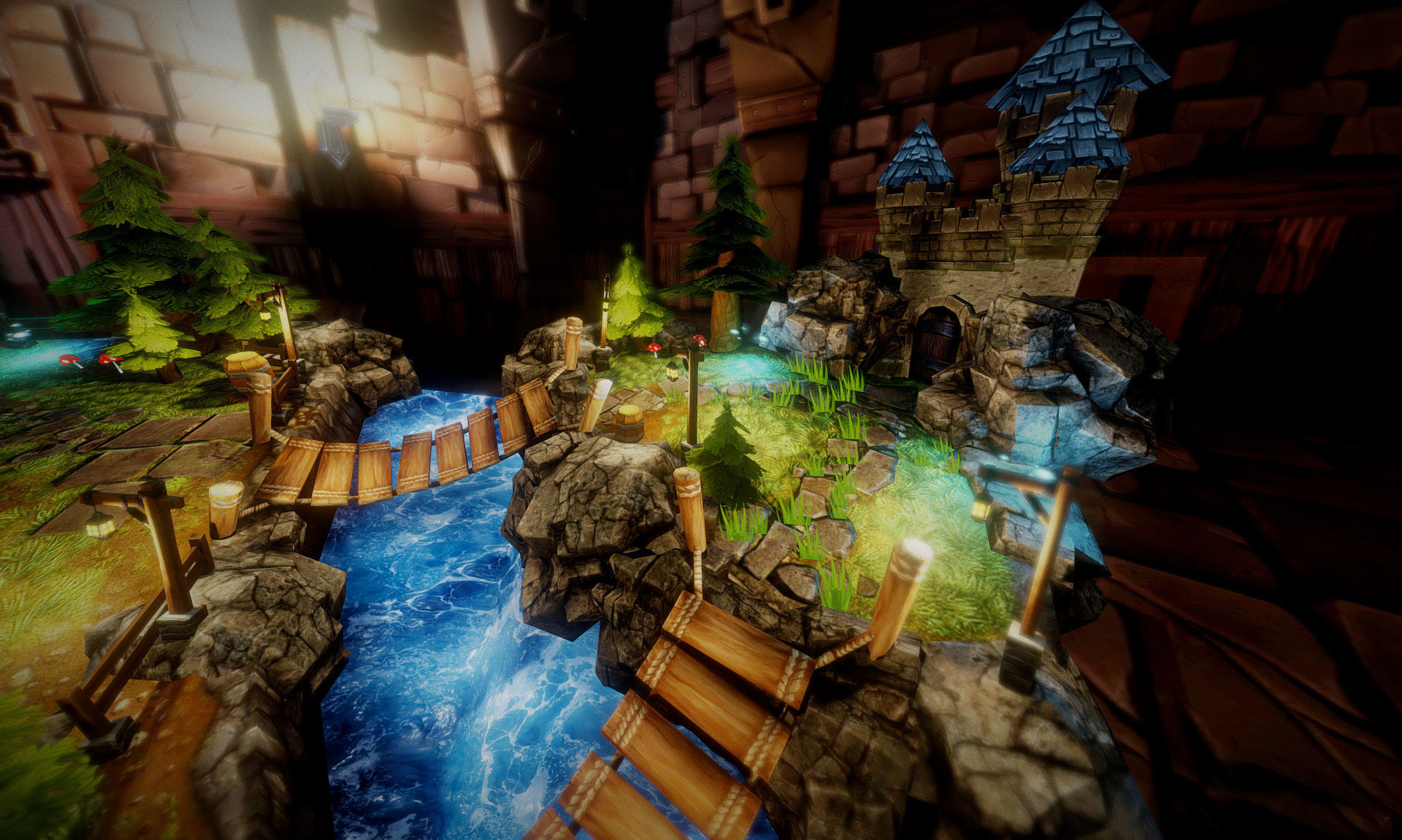 Fantasy low poly map 3D model | CGTrader