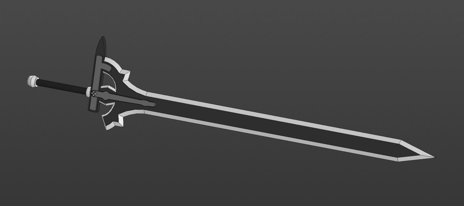 Kirito Swords Sword Art Online free VR / AR / low-poly 3D model | CGTrader