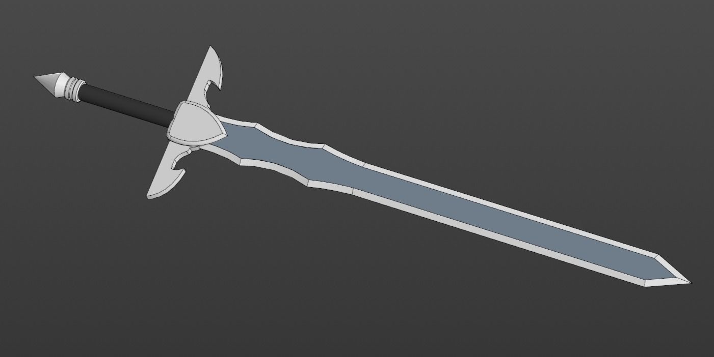 Kirito Swords Sword Art Online free VR / AR / low-poly 3D model | CGTrader