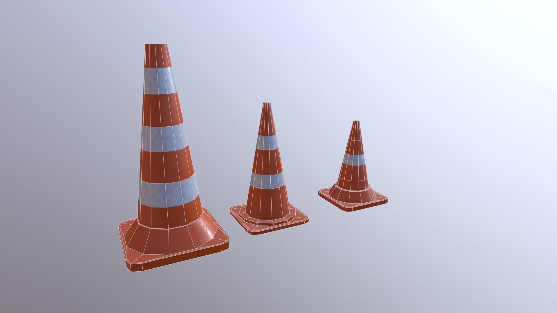 3D model Road Fences Traffic barriers VR / AR / low-poly | CGTrader