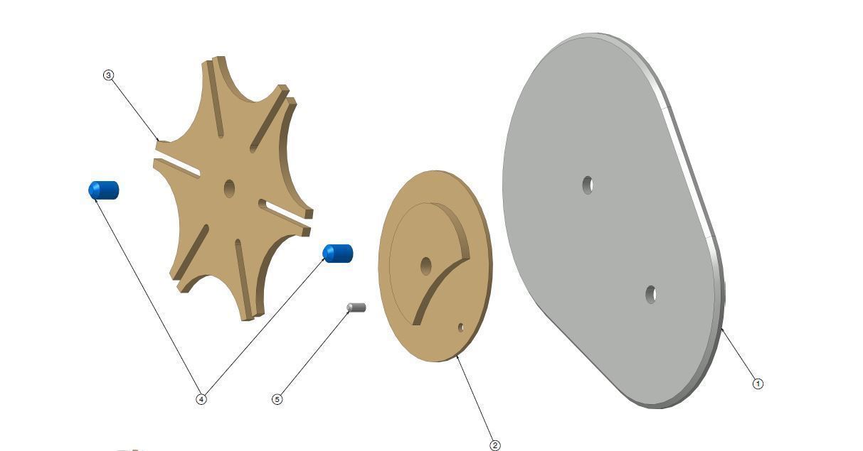 Geneva drive 3D model 3D printable | CGTrader