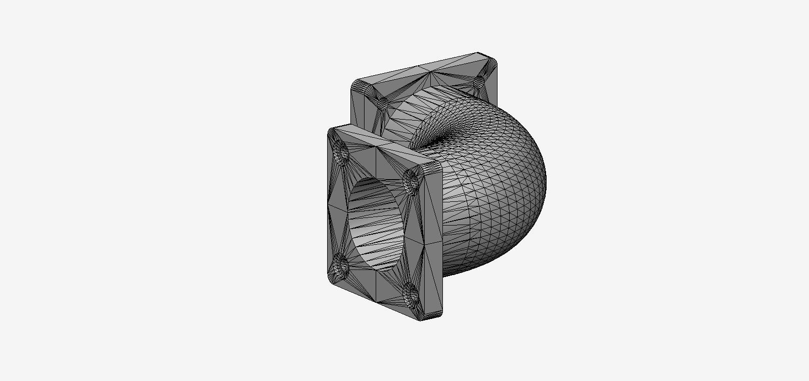 Curved bend with flangers 3D model 3D printable | CGTrader