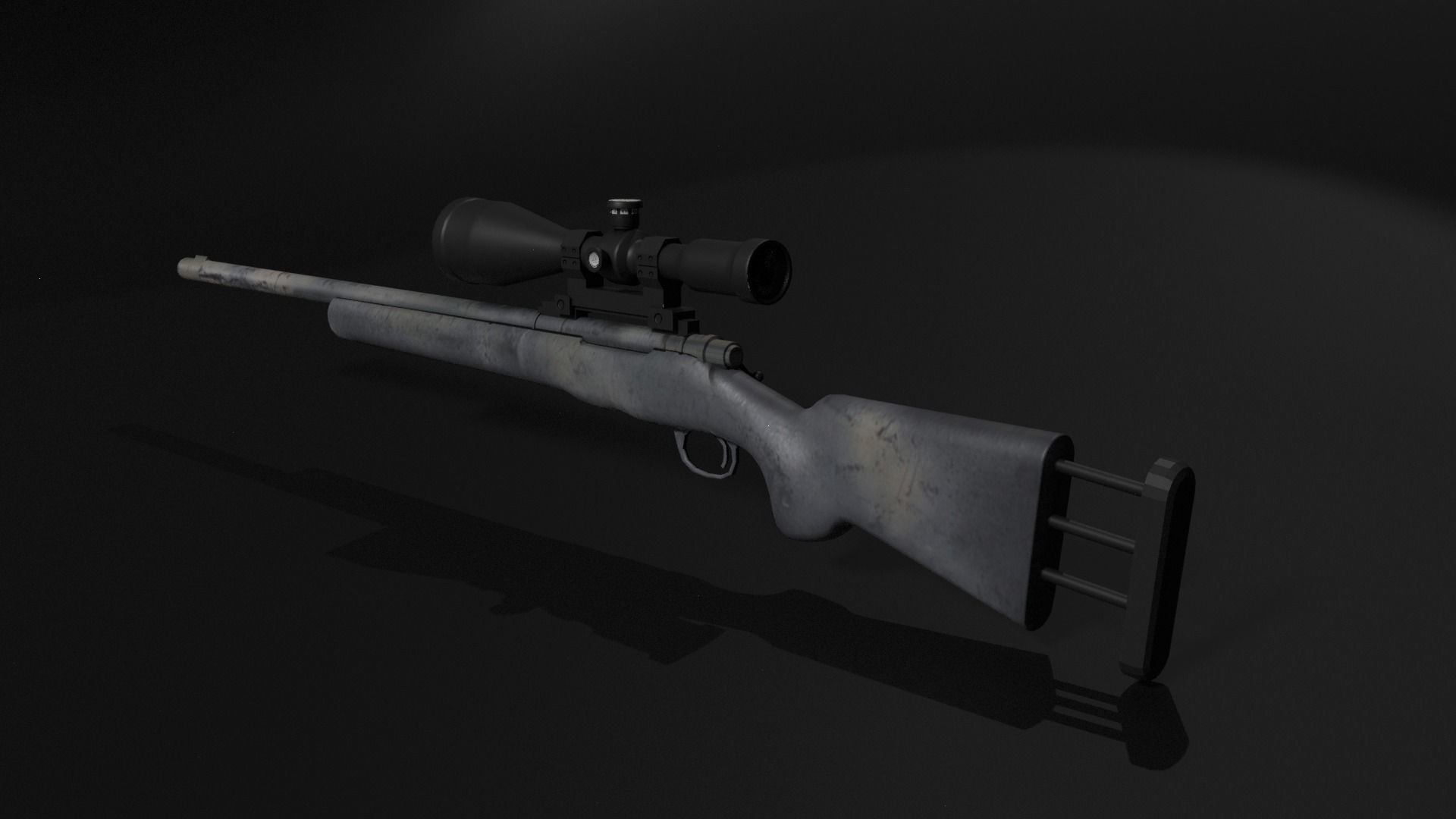 m24 rifle free 3D model | CGTrader