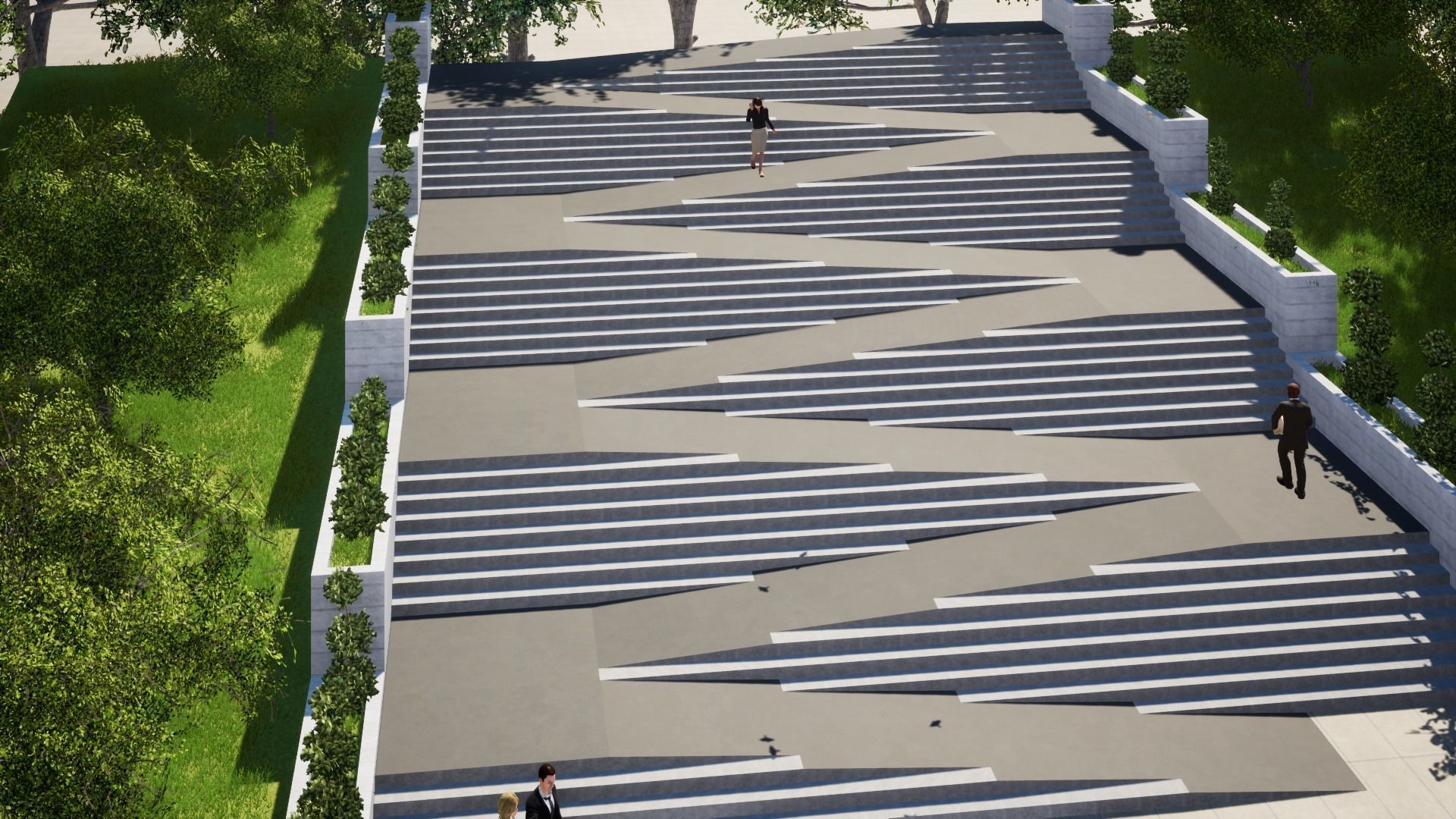 3D model STAIR AND RAMP VR / AR / low-poly | CGTrader