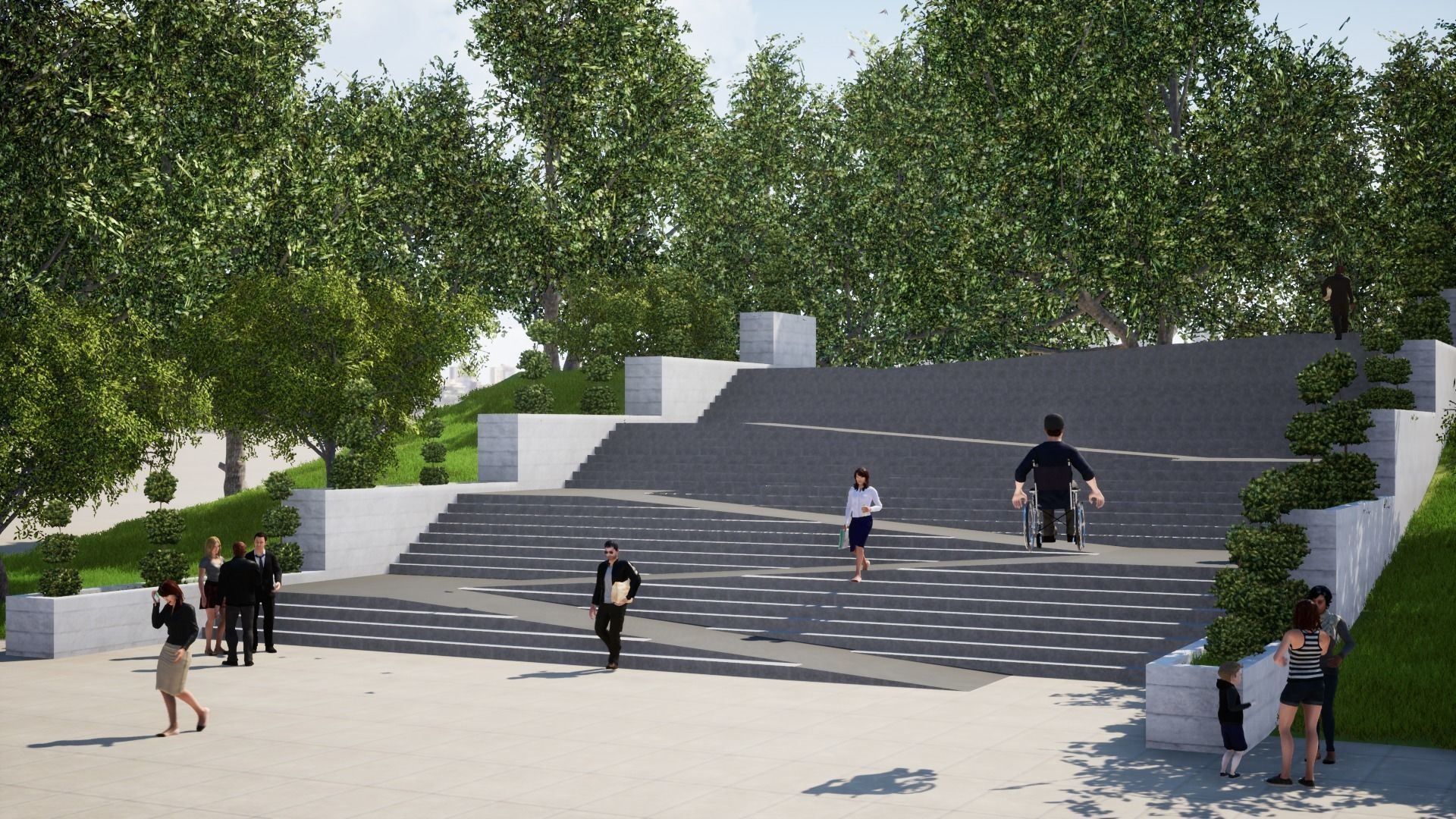 3D model STAIR AND RAMP VR / AR / low-poly | CGTrader