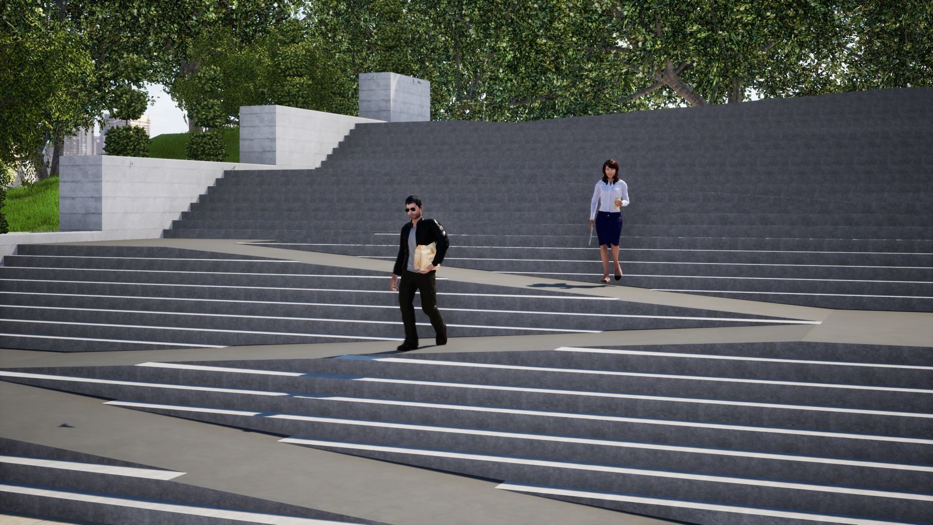 3D model STAIR AND RAMP VR / AR / low-poly | CGTrader