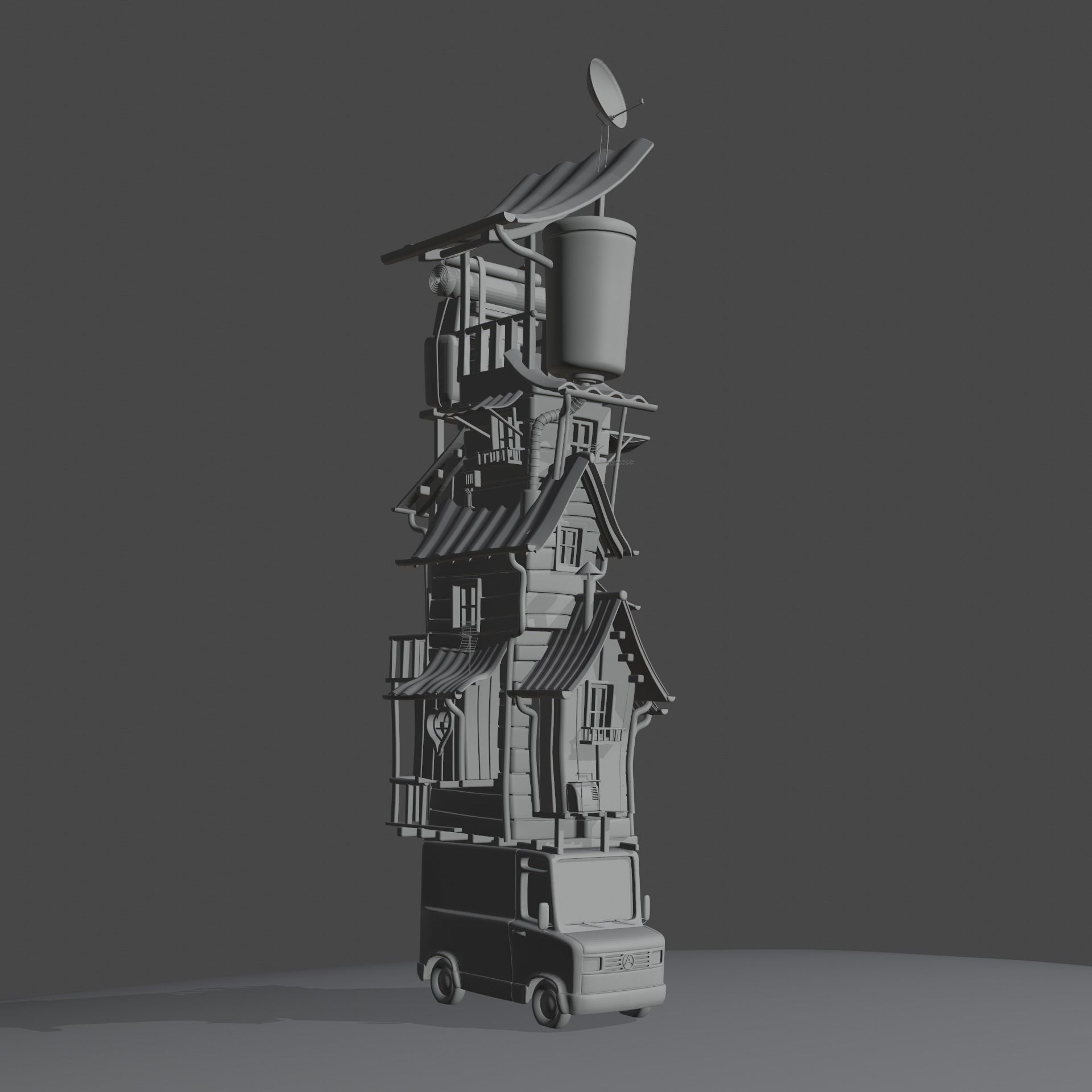 Van House 3D model | CGTrader