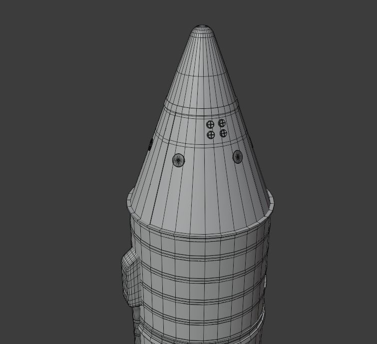 3D model Solid Rocket Booster VR / AR / low-poly | CGTrader