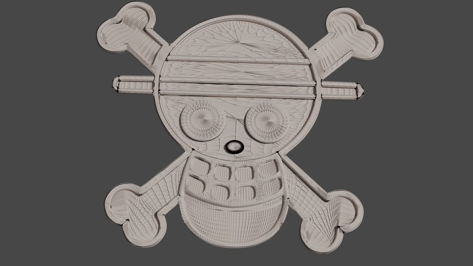 One Piece print ready logo 3D model 3D printable | CGTrader
