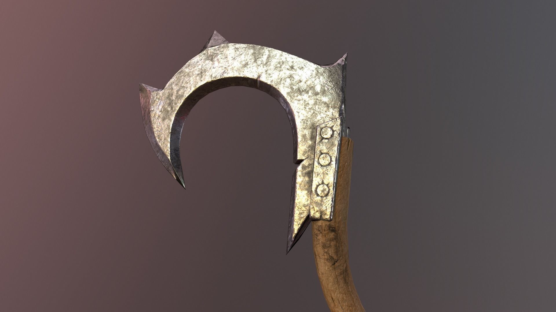 3D model LowPoly Damaged and Dirty Hook VR / AR / low-poly | CGTrader