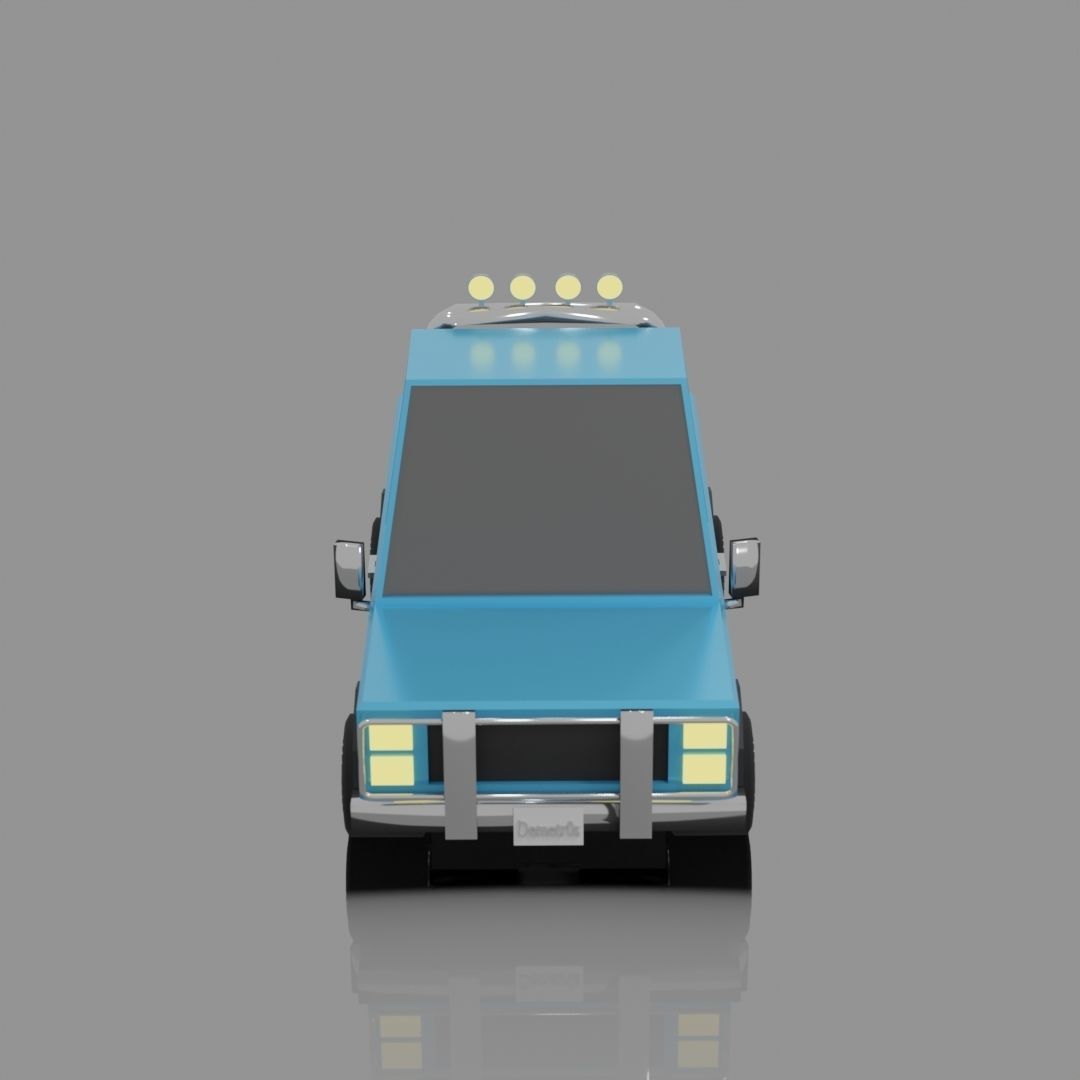 3D model Low Poly Pickup Truck VR / AR / low-poly | CGTrader