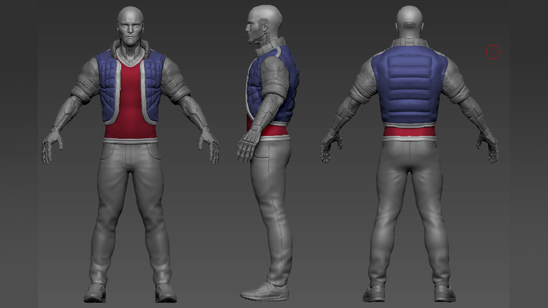 3D model Cyberpunk Character Edvard VR / AR / low-poly | CGTrader