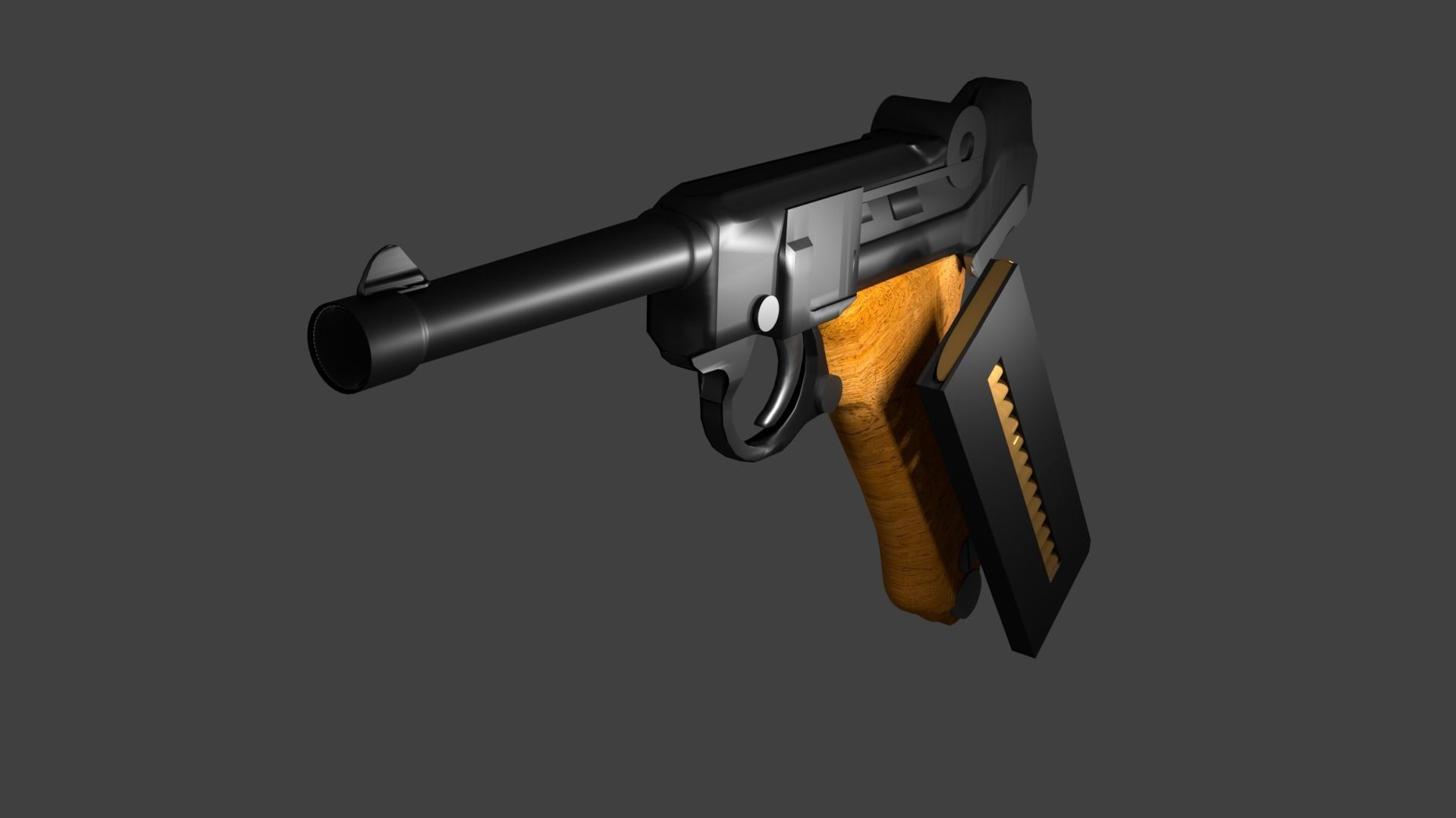 World War gun 3D model | CGTrader
