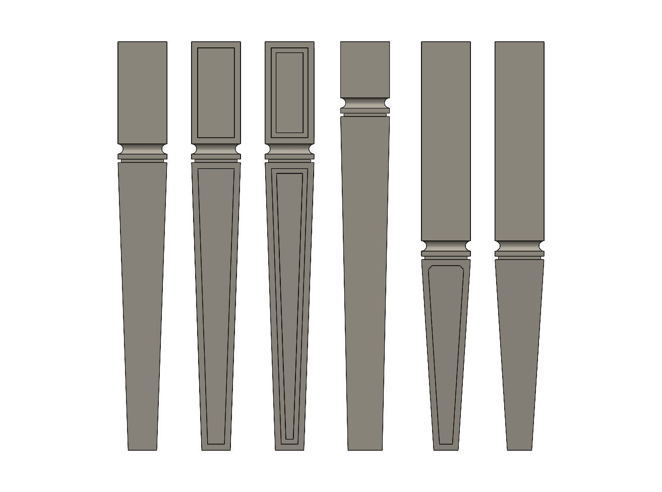 Simple Balusters 3D model 3D printable | CGTrader
