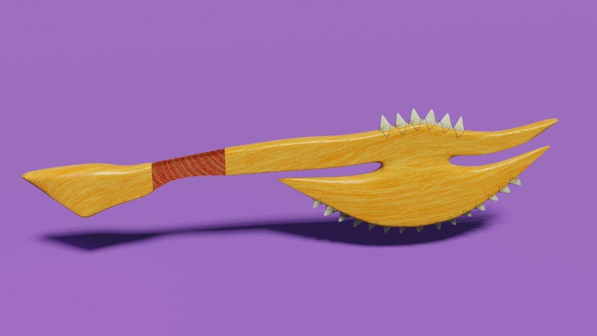 shark tooth axe 3D model | CGTrader