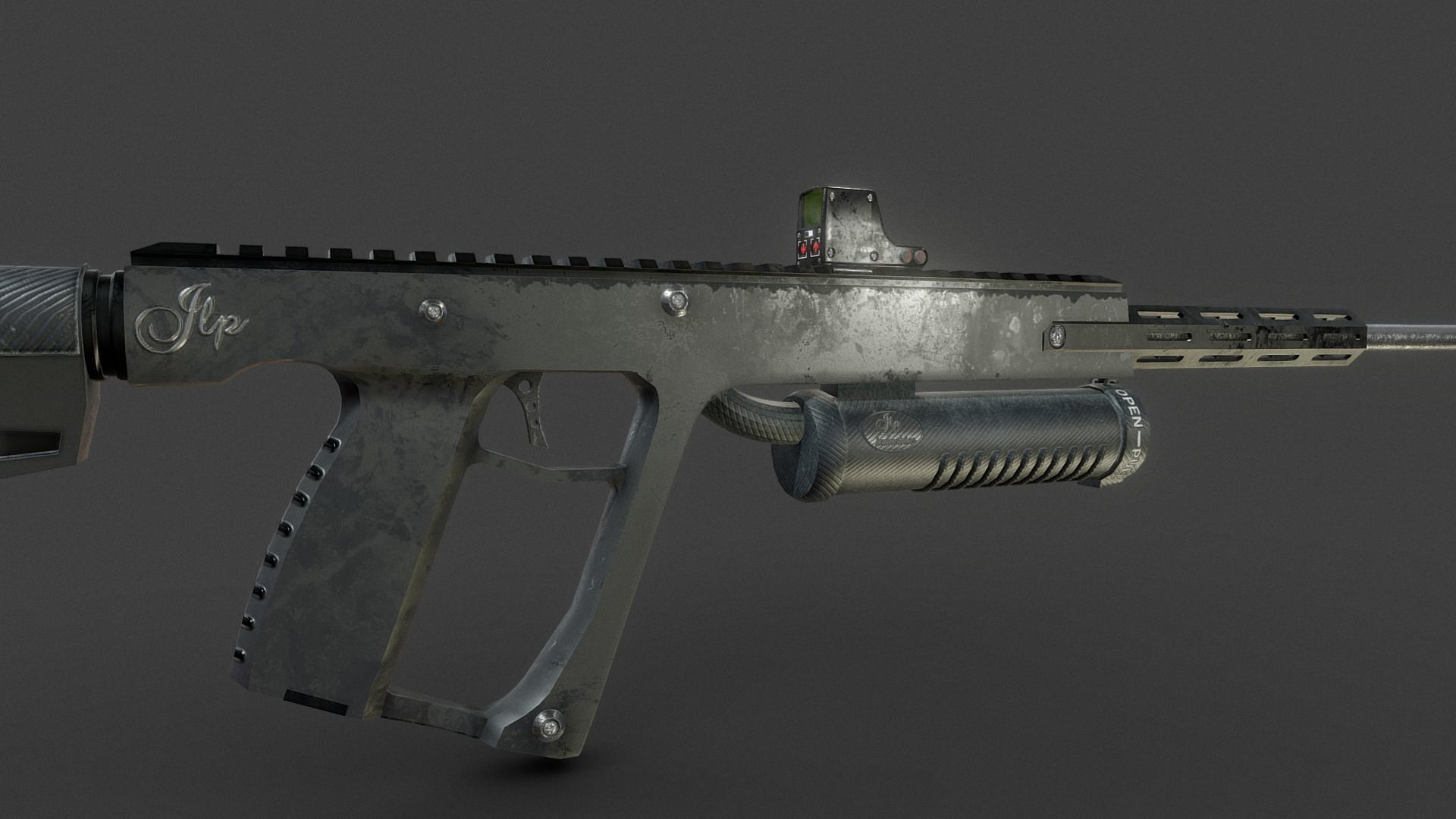 3D model Custom Assault Rifle VR / AR / low-poly | CGTrader