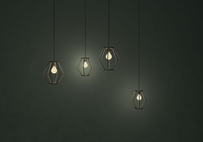 Wire Lamps free 3D model | CGTrader