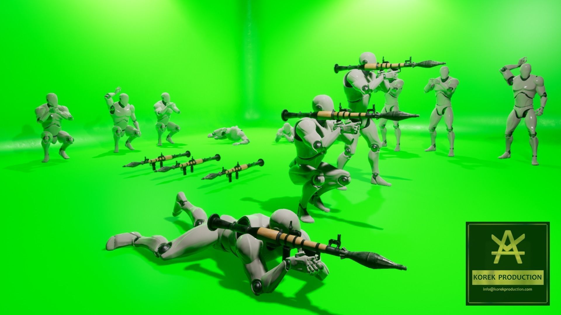 UE4 RPG LAUNCHER ANIMATION 3D model animated rigged | CGTrader