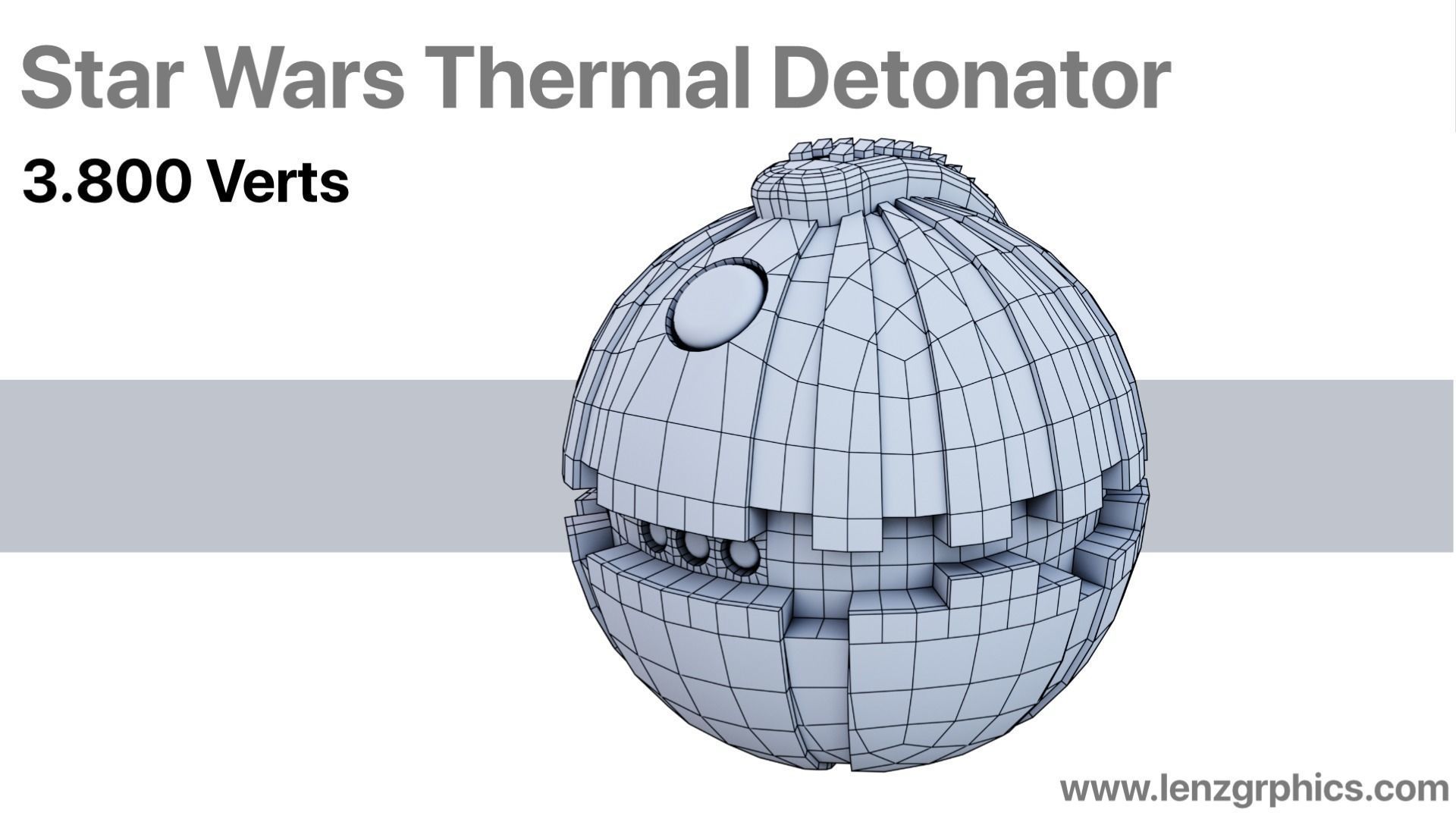 3D model Grenade - Star Wars Thermal Detonator VR / AR / low-poly ...