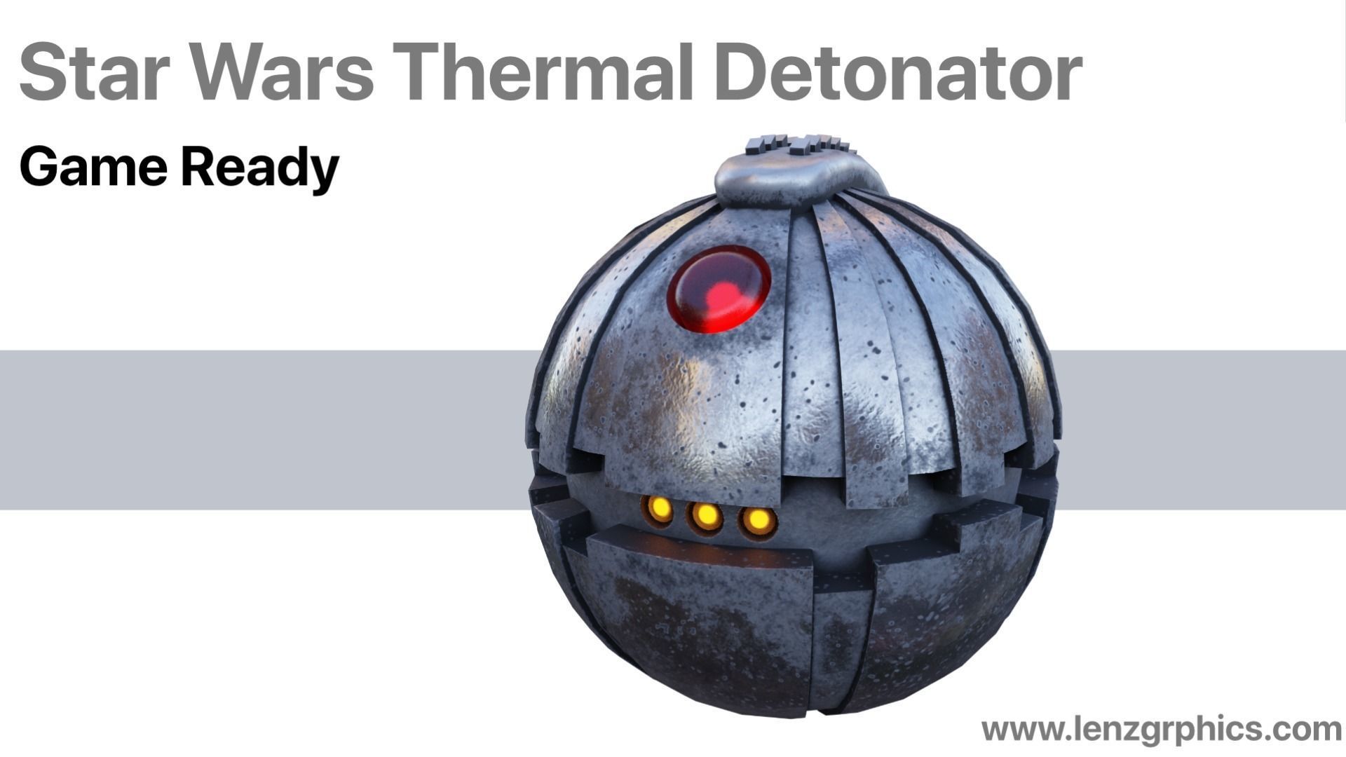 3D model Grenade - Star Wars Thermal Detonator VR / AR / low-poly ...