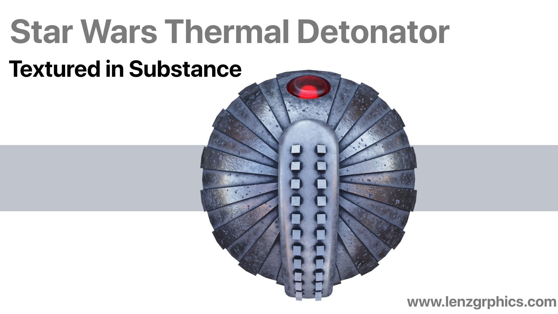 3D model Grenade - Star Wars Thermal Detonator VR / AR / low-poly ...