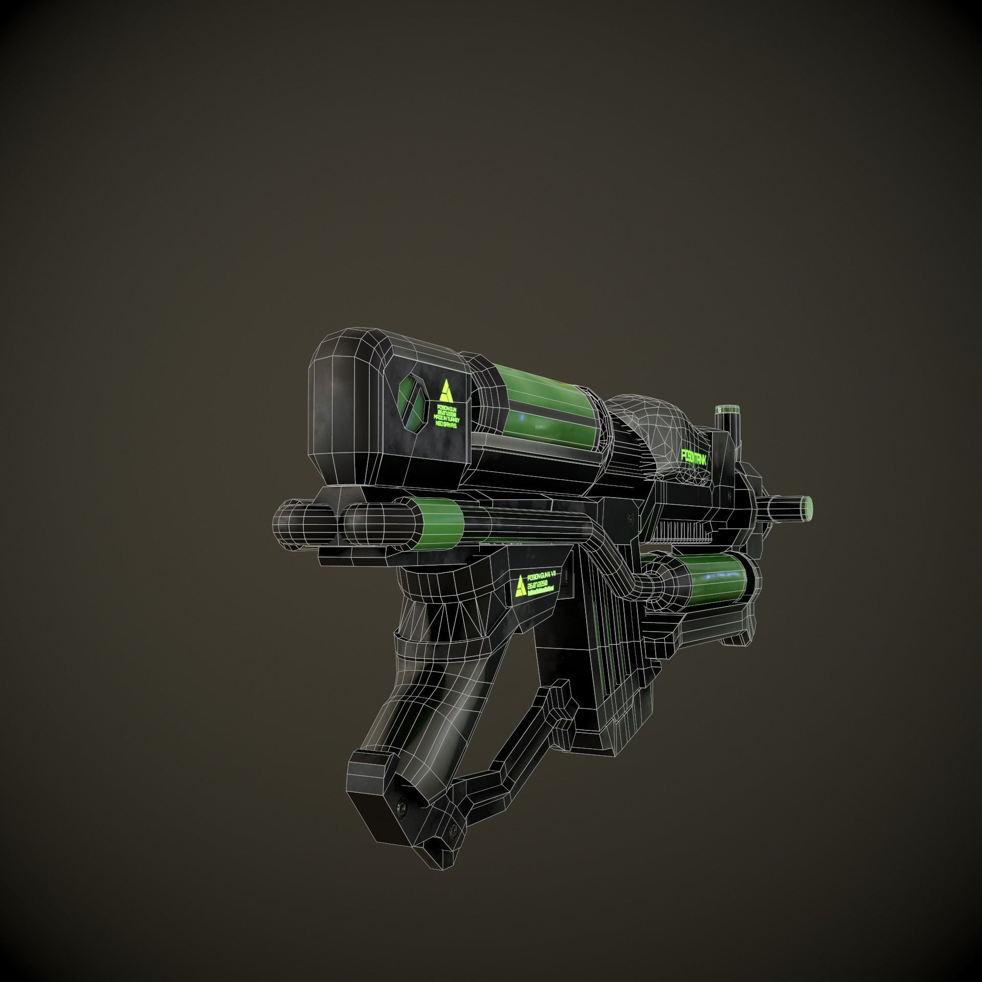 3D model Sci-Fi Poison Gun VR / AR / low-poly | CGTrader
