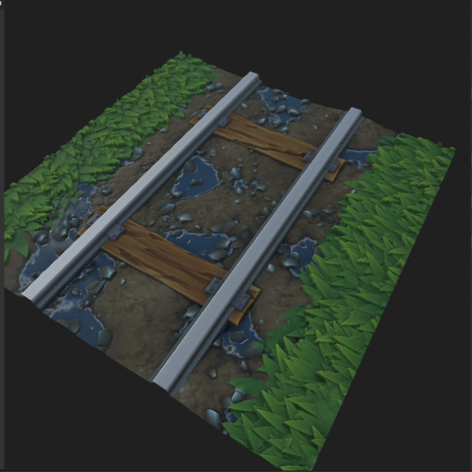 Stylised Railway textures Texture | CGTrader