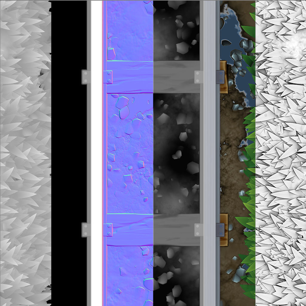 Stylised Railway textures Texture | CGTrader