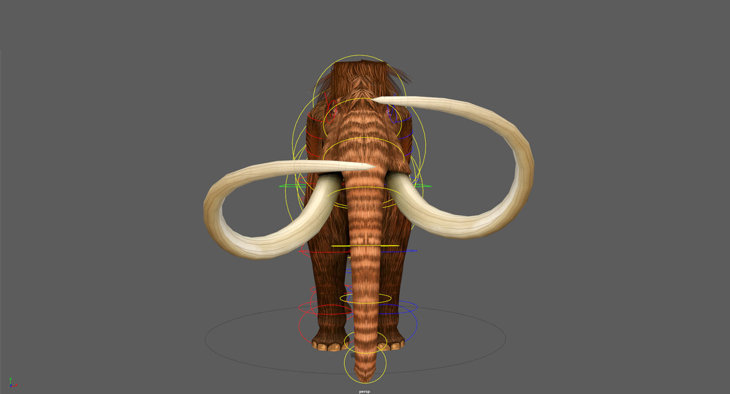 3D model Mammoth woolly with long tusks VR / AR / low-poly | CGTrader