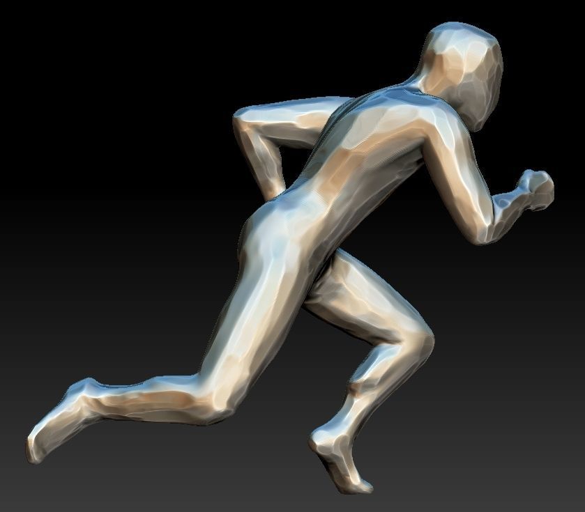 Running man 3D model 3D printable | CGTrader
