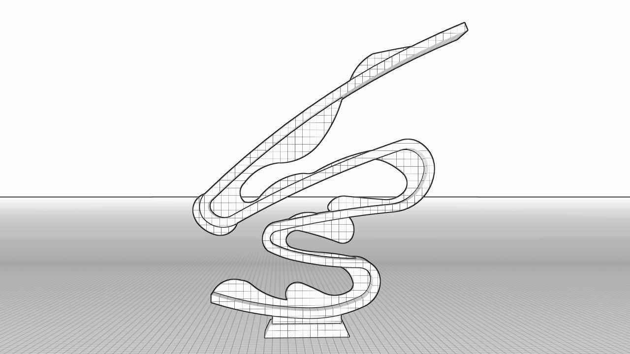 Tomie Ohtake Santos 3D model | CGTrader