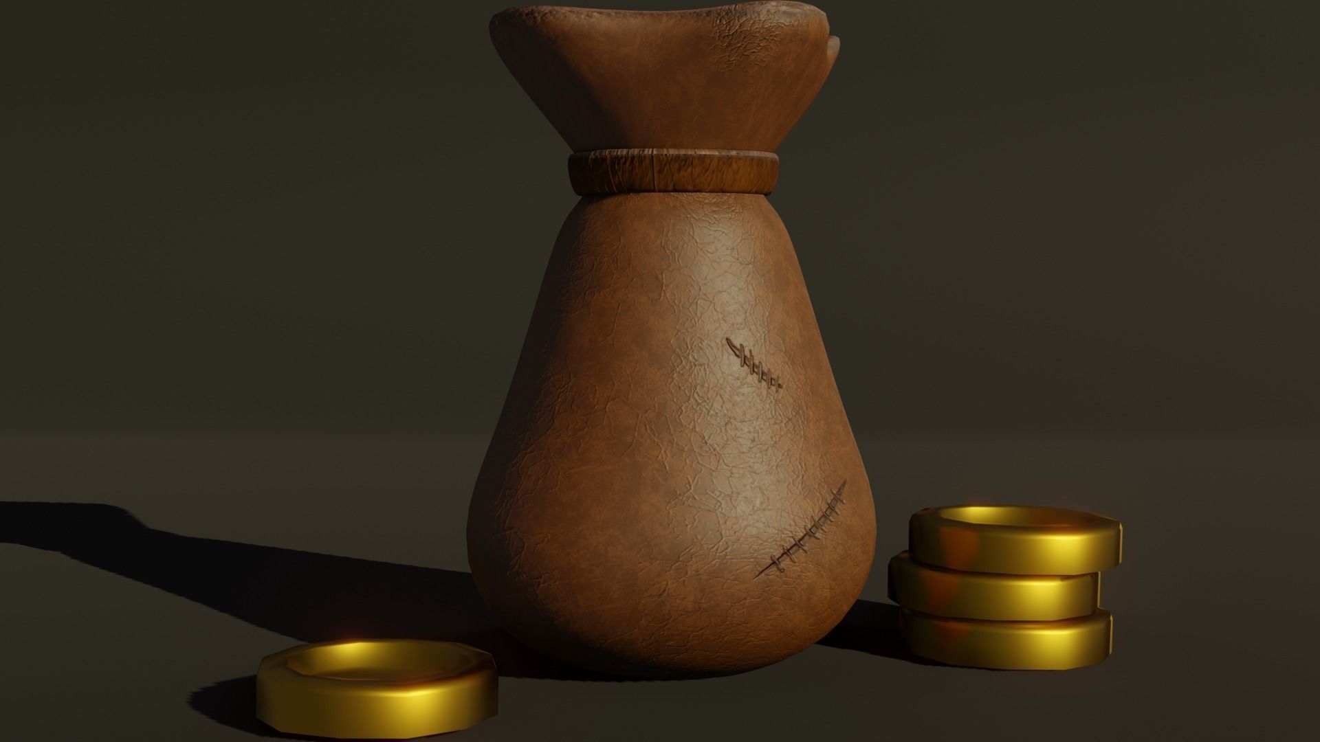 3D model Money Bag VR / AR / low-poly | CGTrader