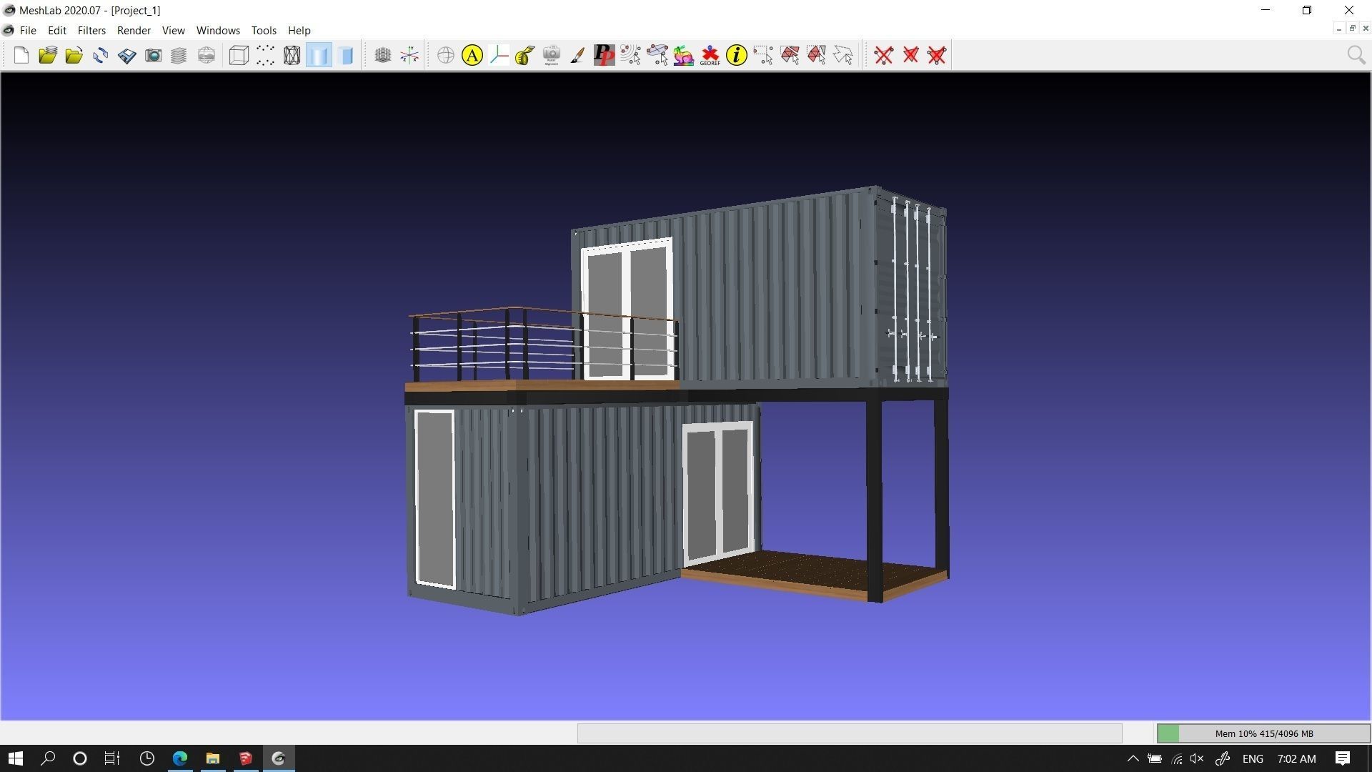 Shipping Container House 3D model | CGTrader