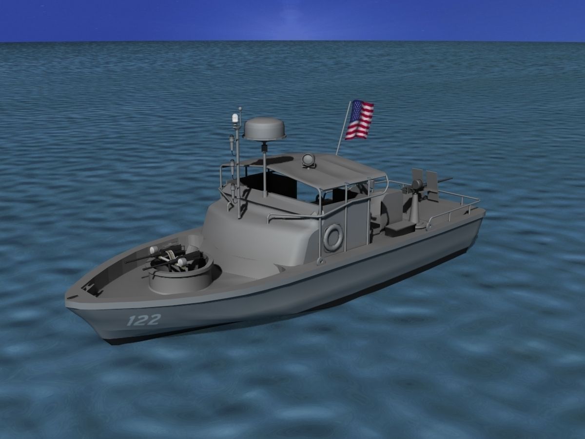 PBR Patrol Boat Riverine 3D model rigged | CGTrader