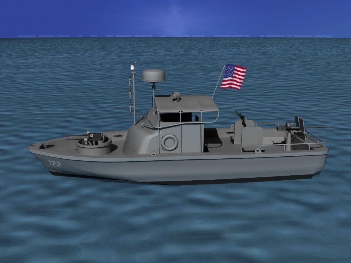 PBR Patrol Boat Riverine 3D model rigged | CGTrader