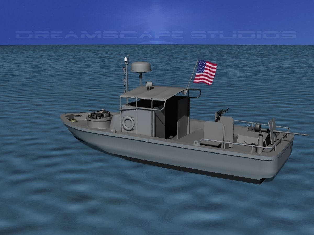 PBR Patrol Boat Riverine 3D model rigged | CGTrader