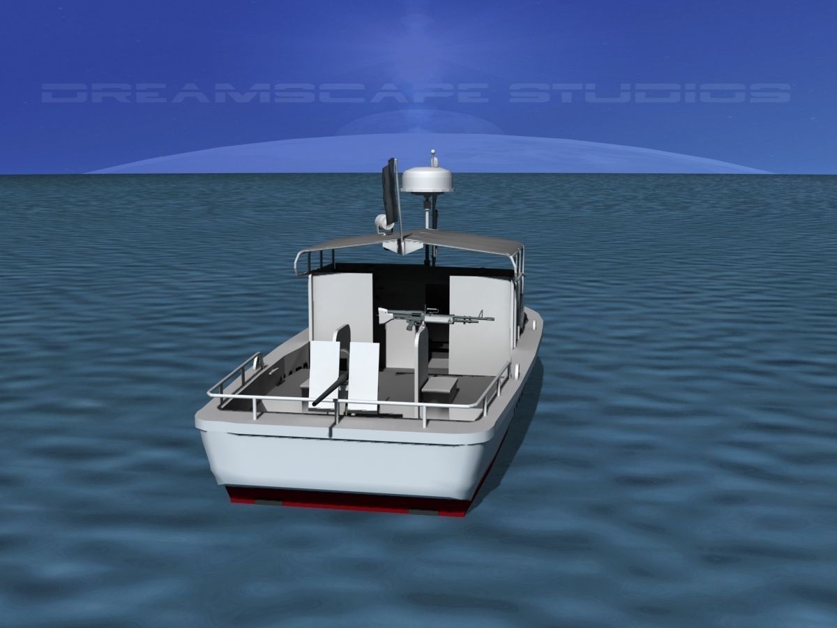PBR Patrol Boat Riverine 3D model rigged | CGTrader