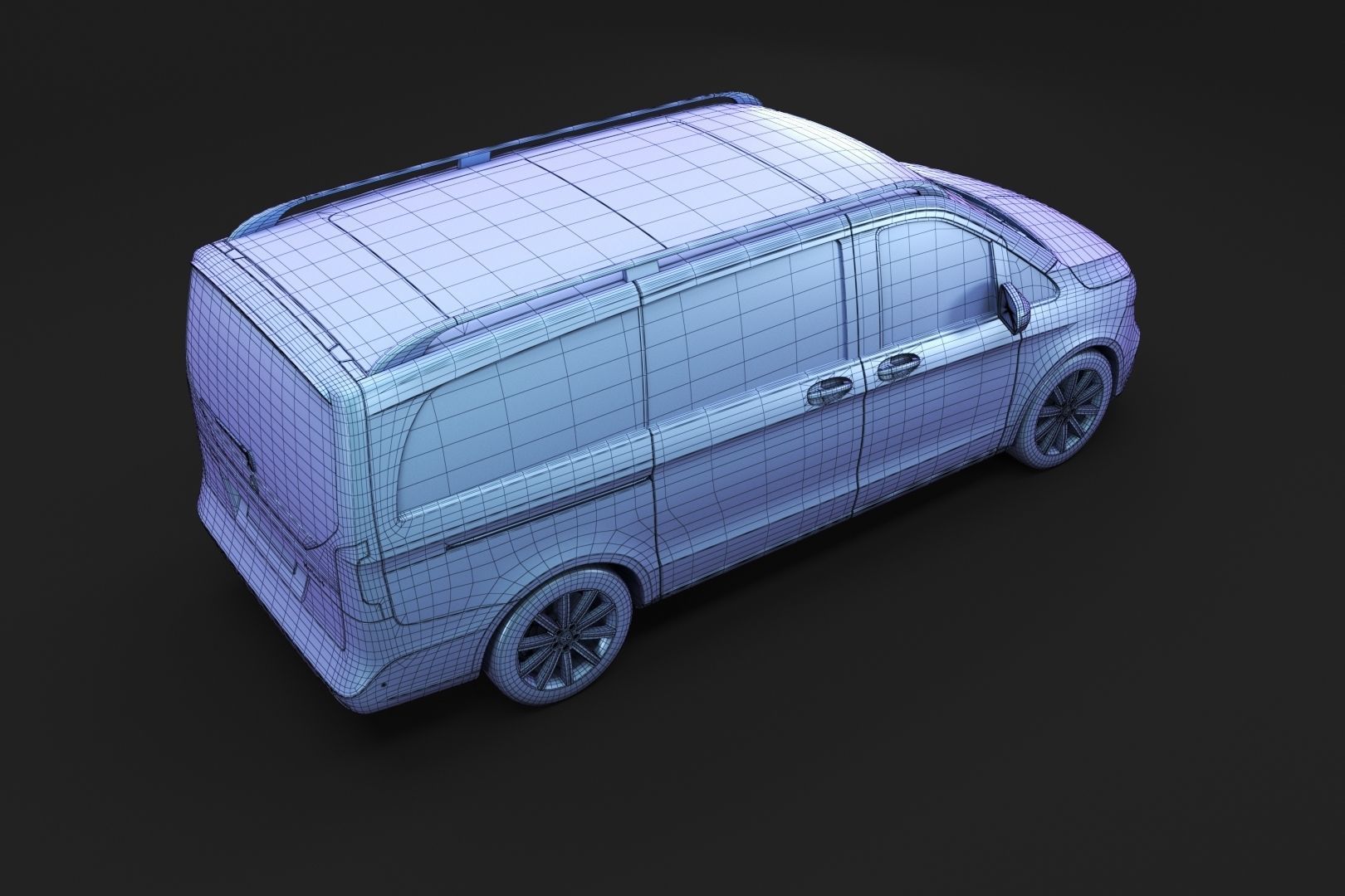 German luxury passenger van 3D model | CGTrader