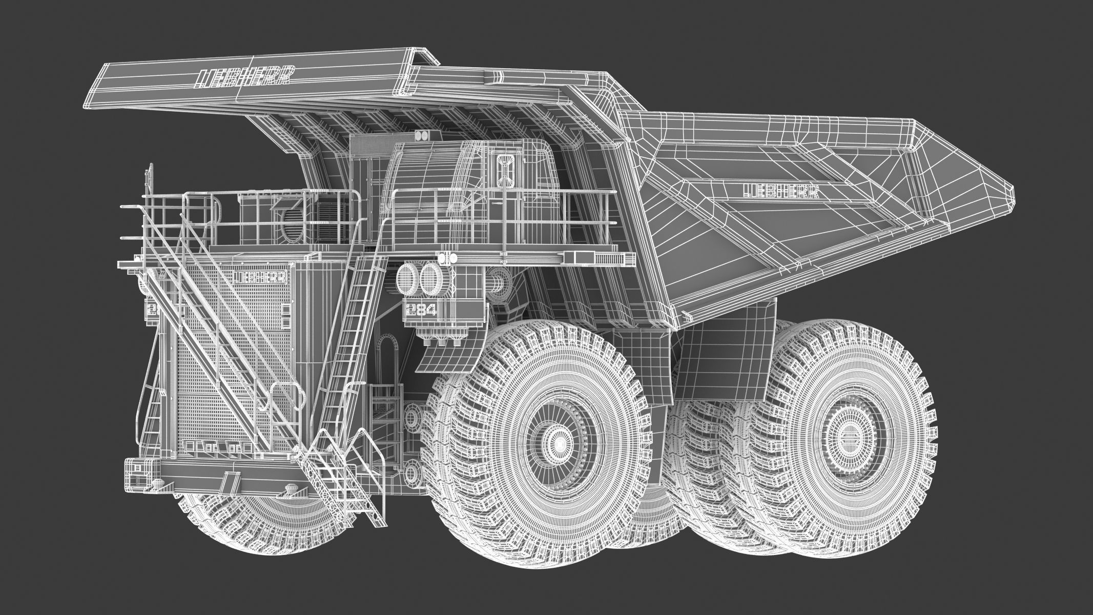 Liebherr T284 Mining Truck T 284 3D model | CGTrader