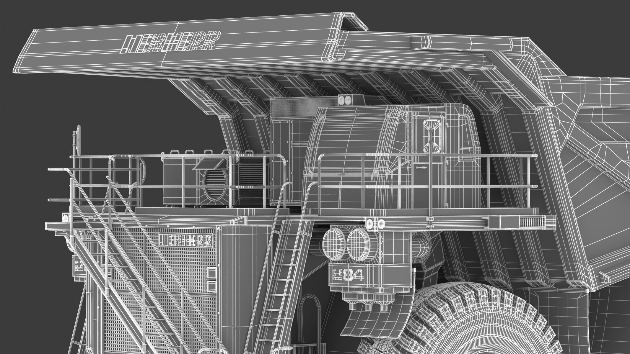 Liebherr T284 Mining Truck T 284 3D model | CGTrader