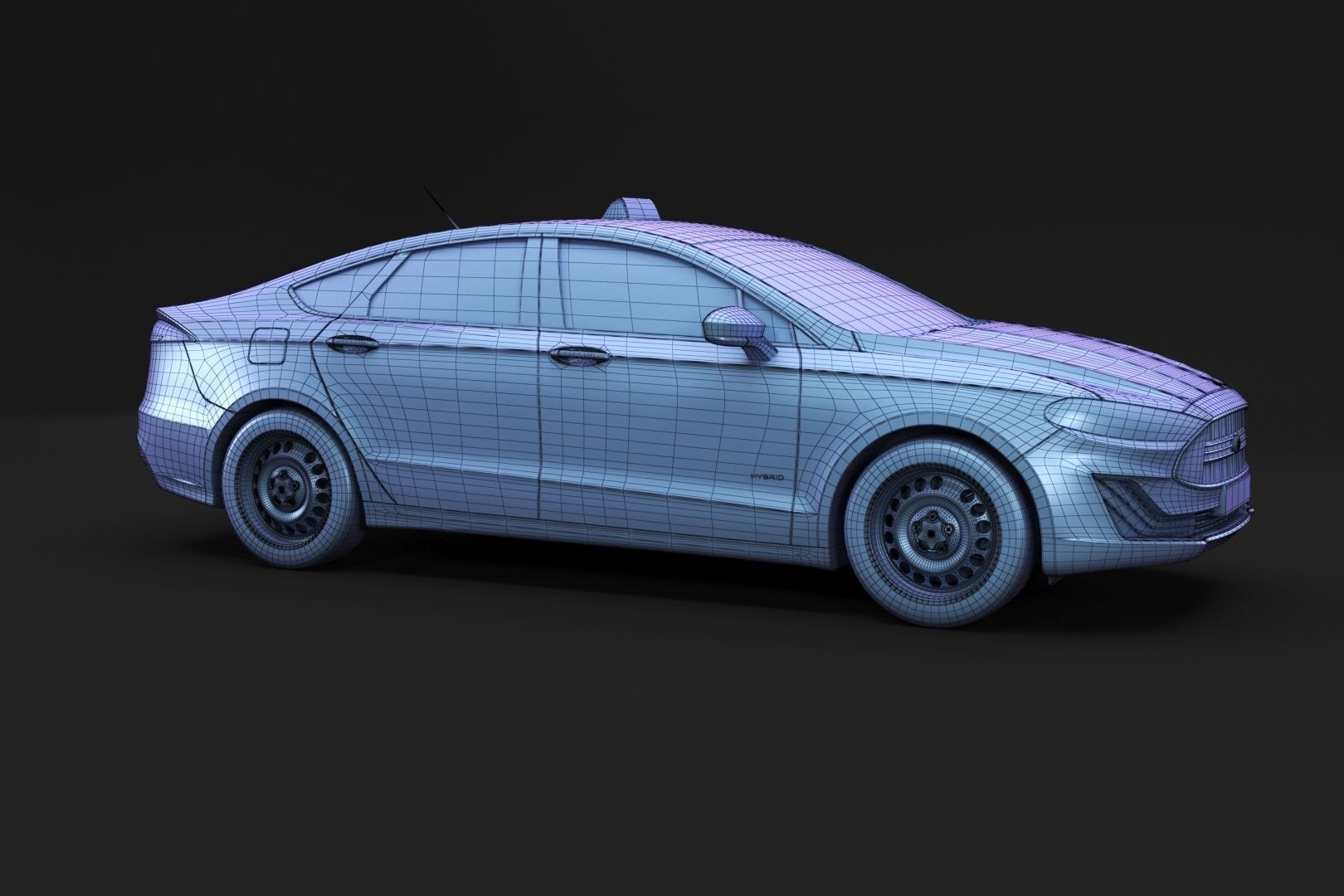 Modern New York yellow taxi cab 3D model | CGTrader