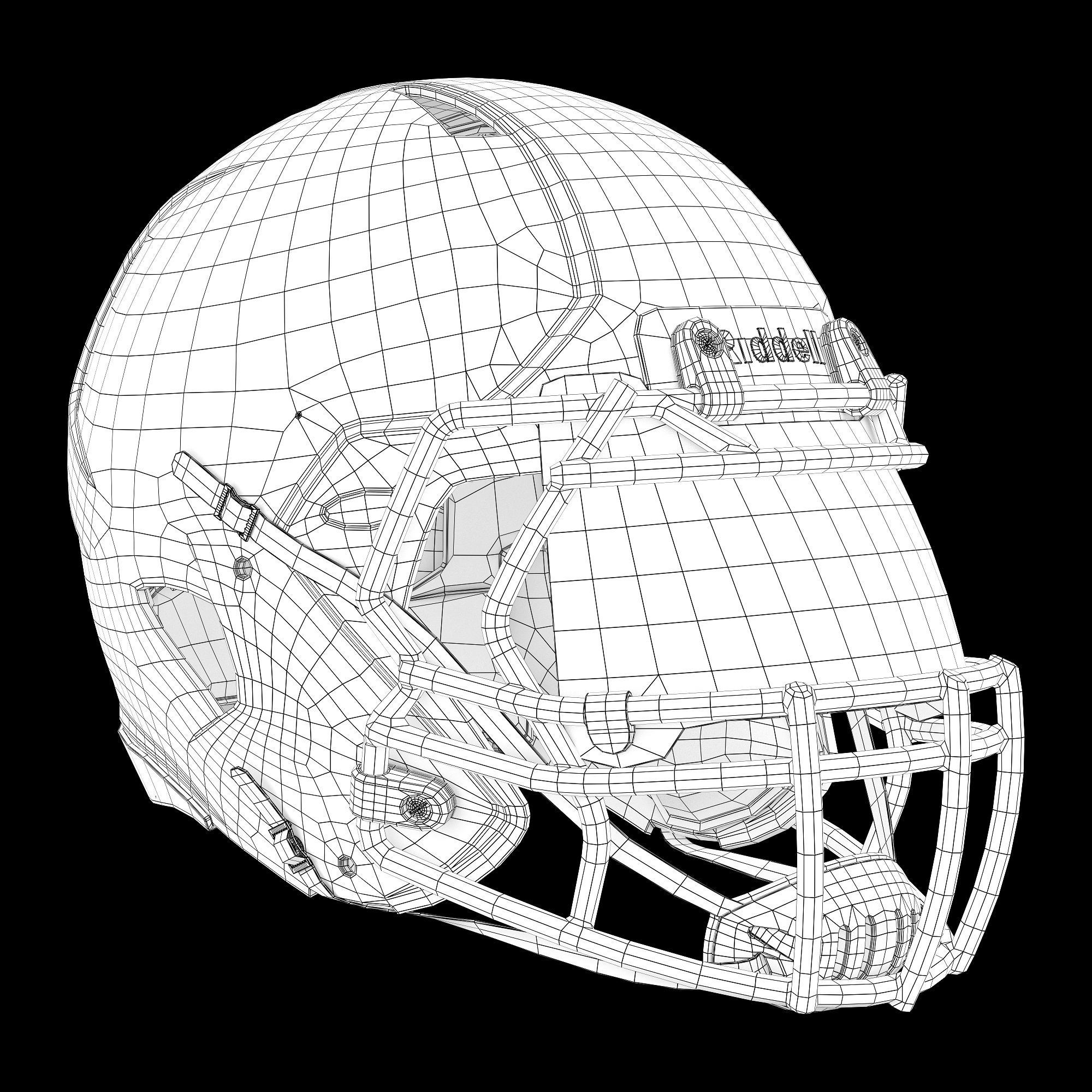 riddell speed icon helmet 3D model | CGTrader