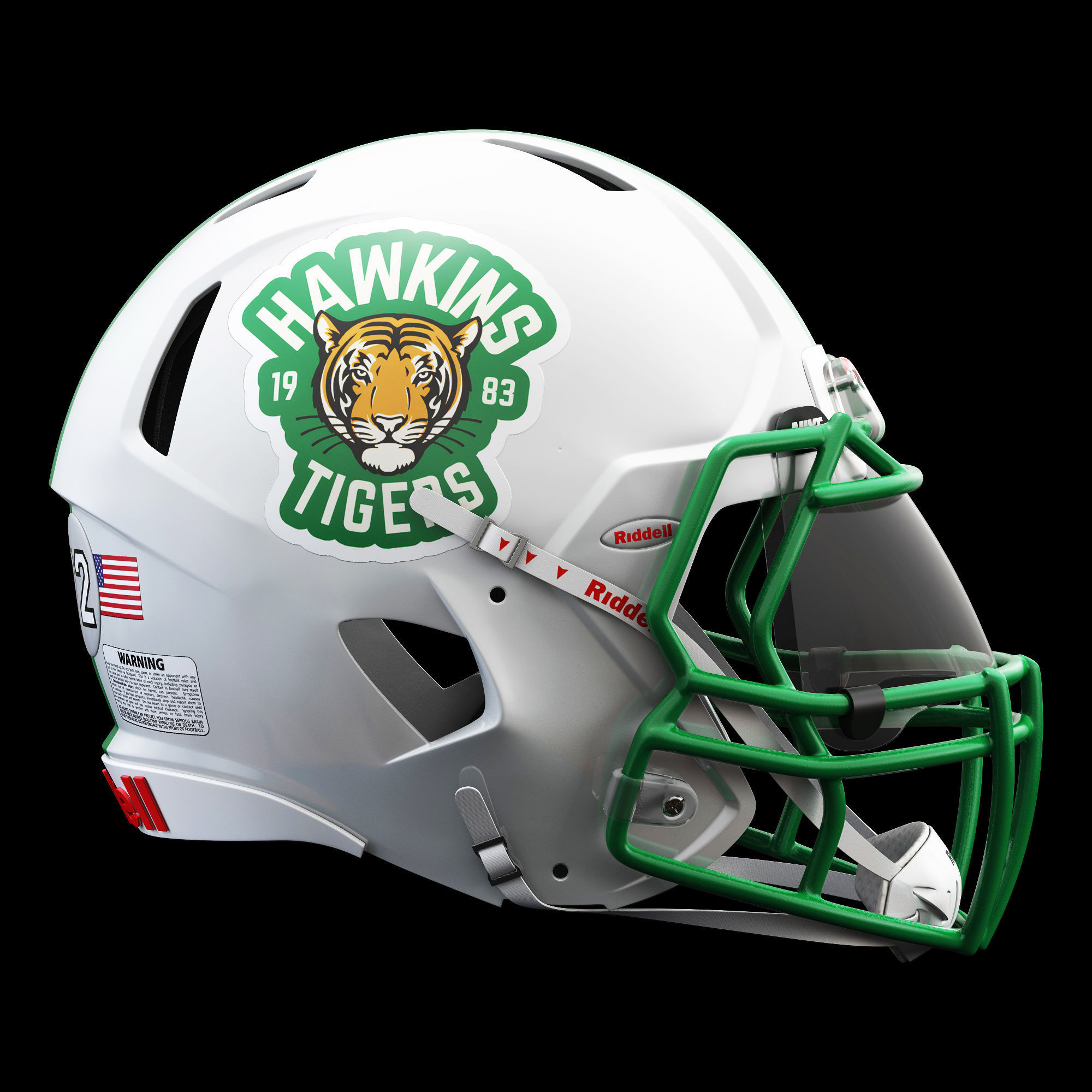 riddell speed icon helmet 3D model | CGTrader