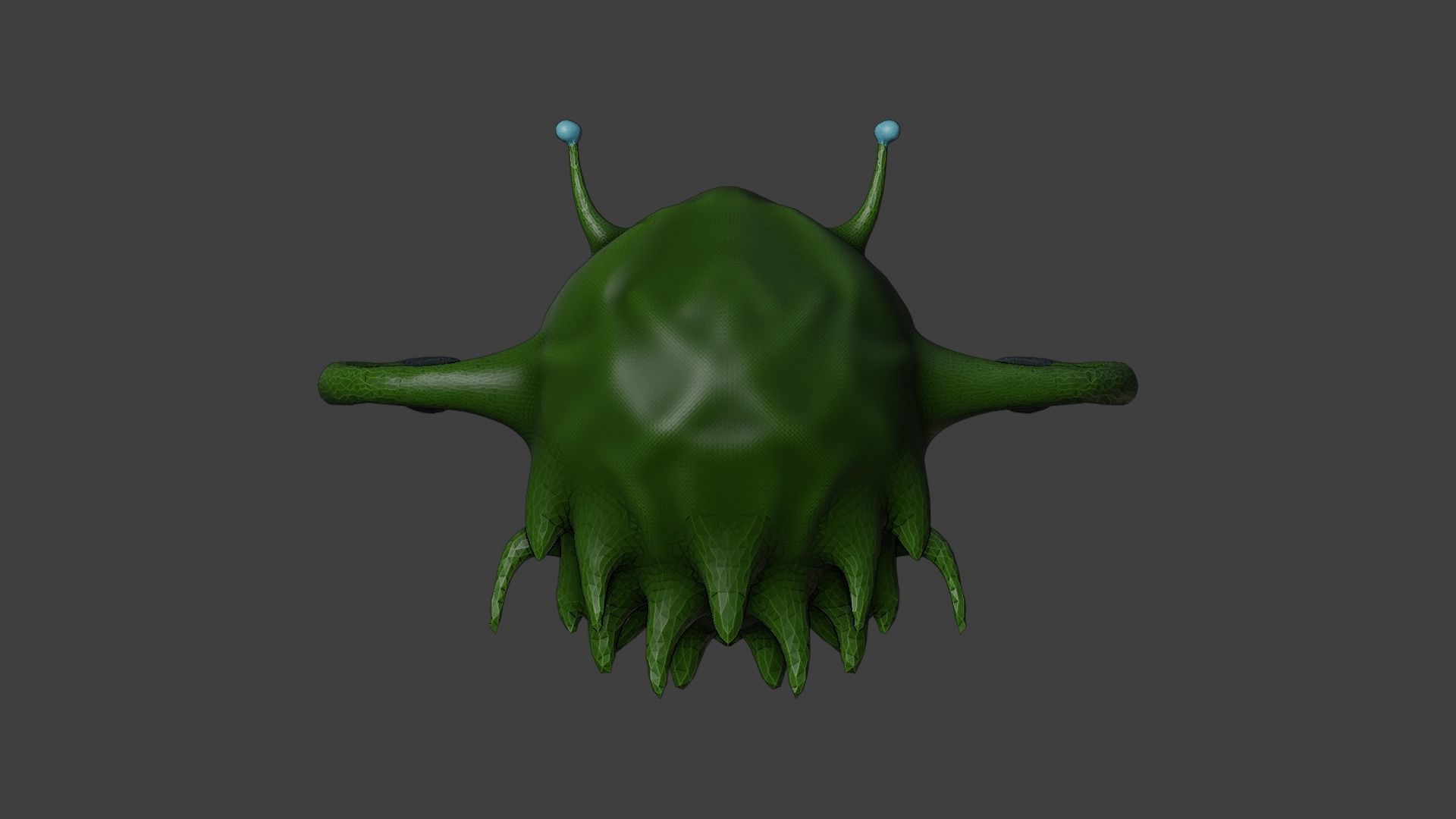 Germ Model alien with eyes free 3D model | CGTrader