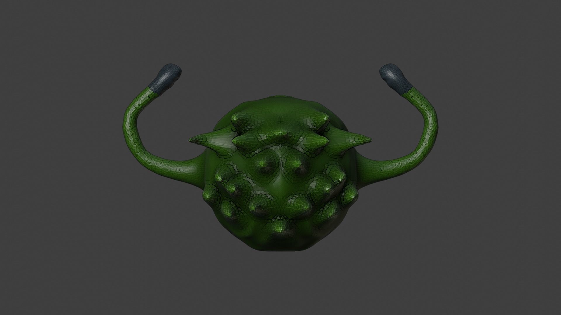 Germ Model alien with eyes free 3D model | CGTrader