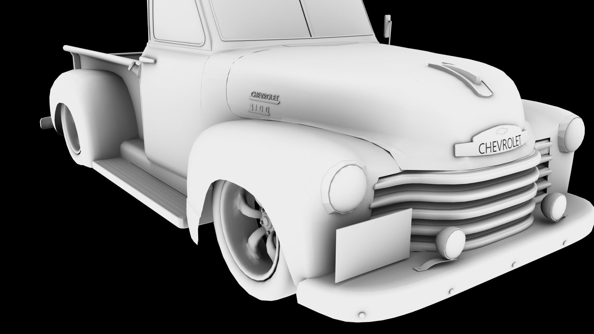 3D model chevrolet 3100 1951 VR / AR / low-poly | CGTrader