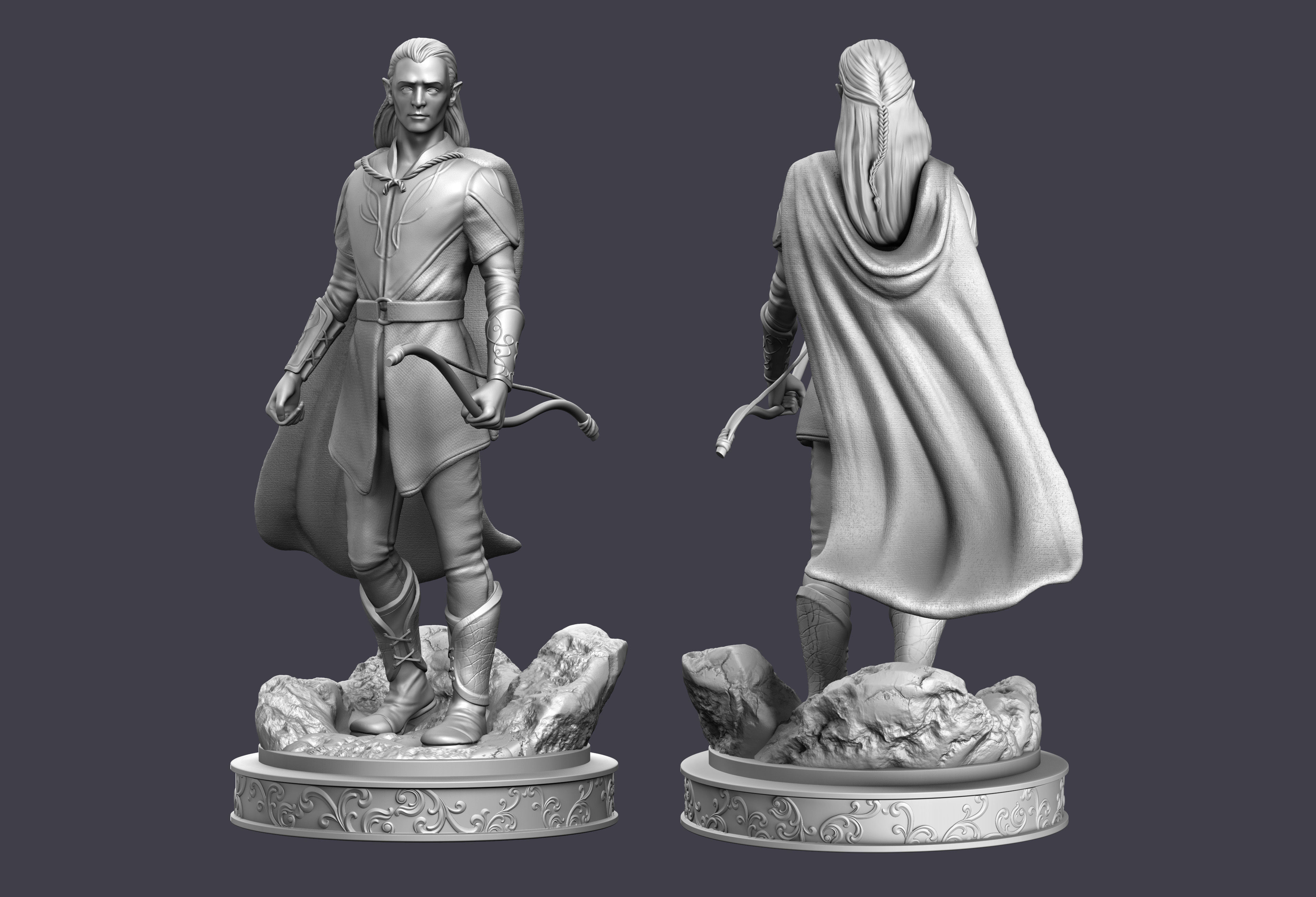 Legolas Fanart 3D model 3D printable | CGTrader