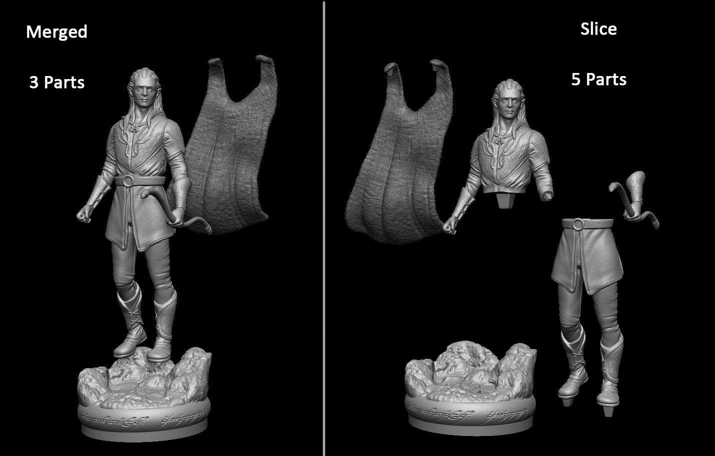 Legolas Fanart 3D model 3D printable | CGTrader