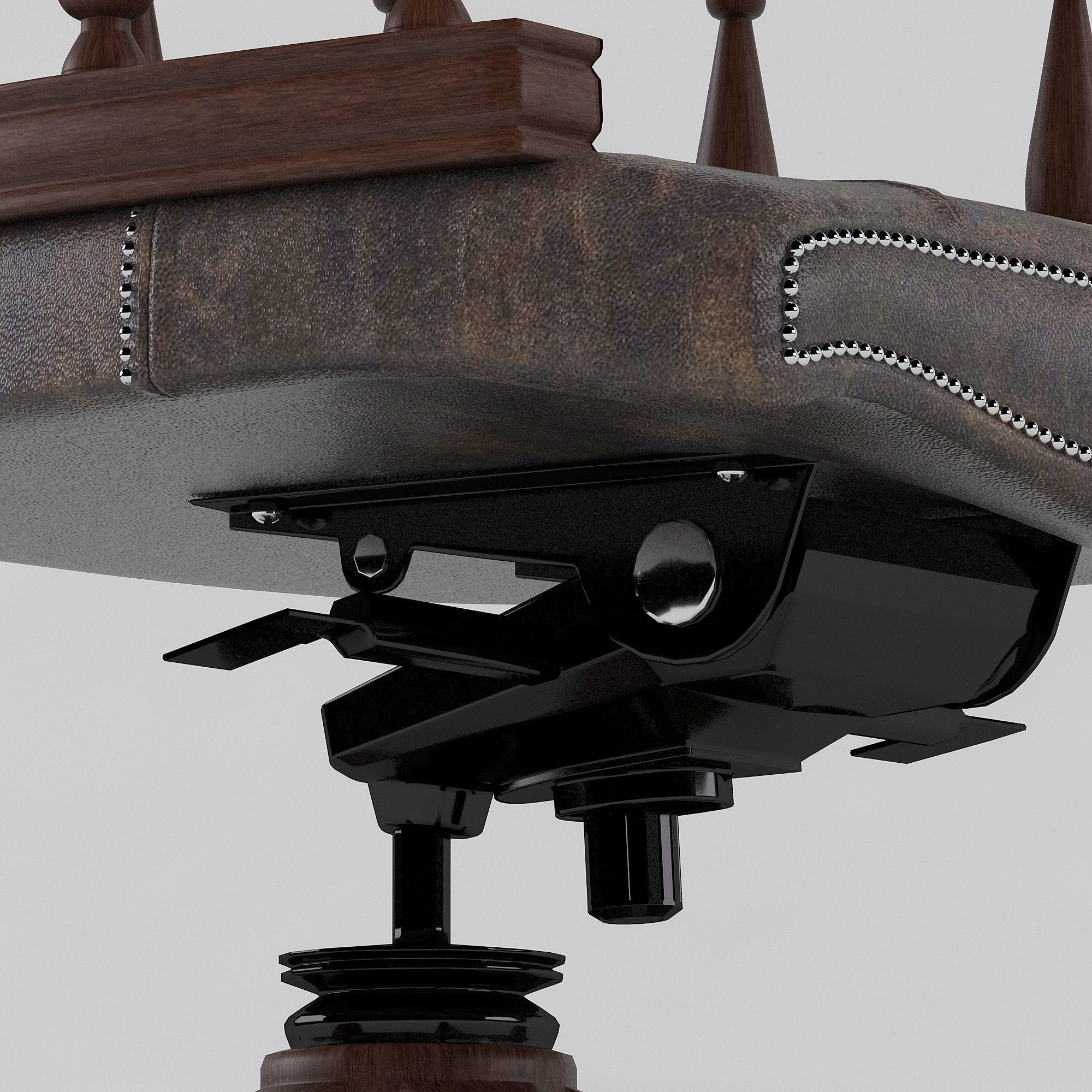 Captain Chesterfield Chair 3D model | CGTrader